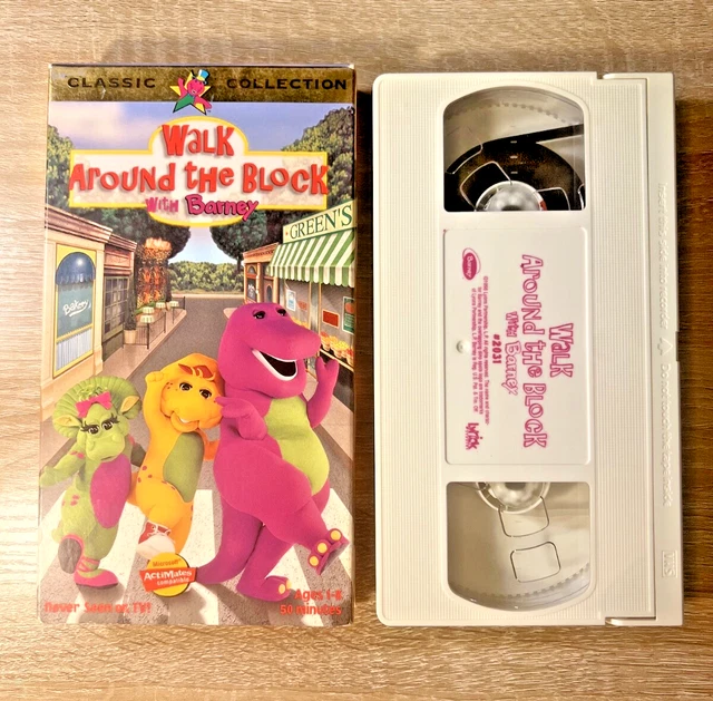 BARNEY WALK AROUND the Block with Barney VHS Classic Collection 1999 ...