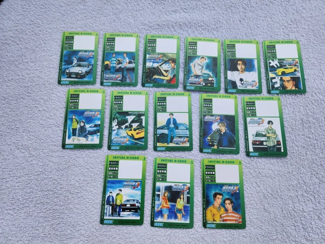 SEGA INITIAL D Arcade Stage Version 3 Game Cards Japanese *** 14 CARDS ...