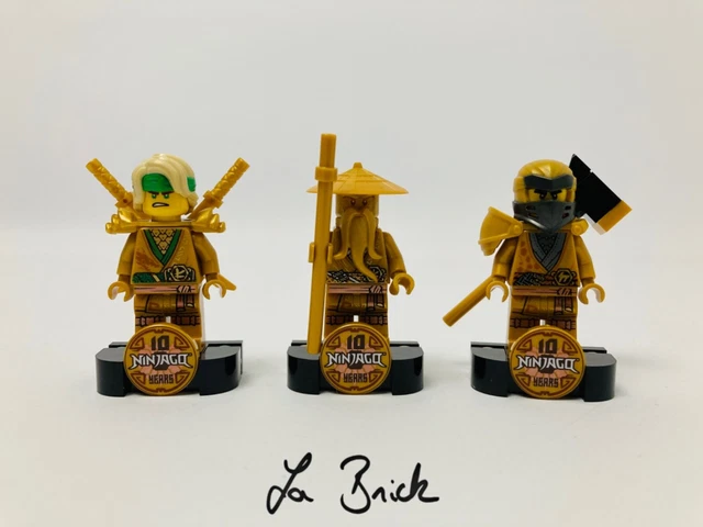 LEGO® - NINJAGO® - Minifigur Goldener Meister Wu, Lloyd & Cole - Legacy ...