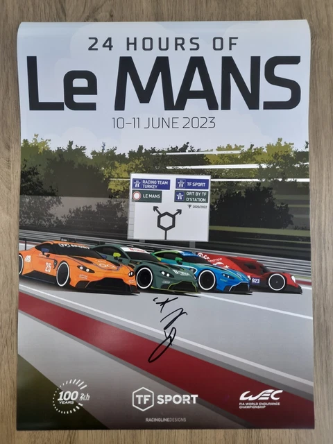 Affiche Poster Dedicacee 24 H Du Mans 2023 Aston Martin N°777 Eur 7 00