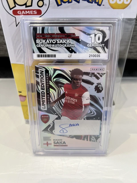 BUKAYO SAKA ARSENAL Signed Limited Edition Adrenalyn XL card RARE Ace ...