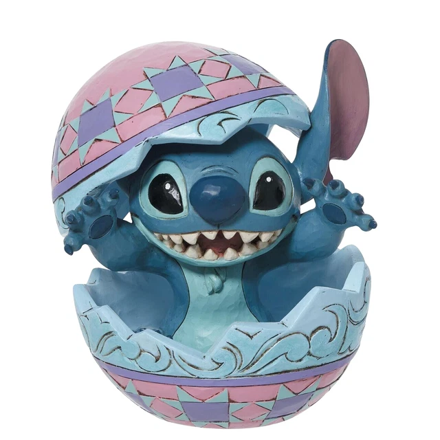 DISNEY TRADITIONS JIM Shore 2023 Lilo's Stitch in Easter Egg Figurine ...
