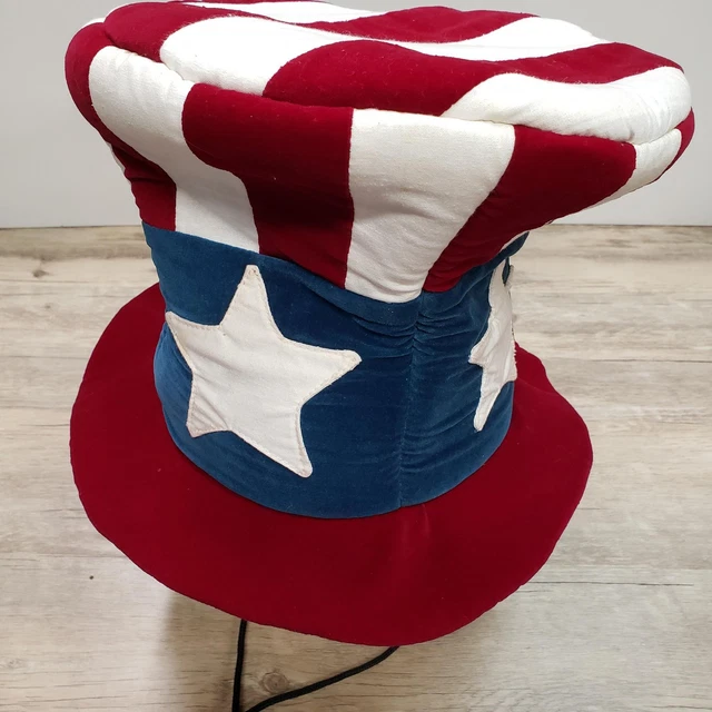 ELOPE UNCLE SAM Hat Cap Fitted Mens One Size Red White Blue Patriotic ...