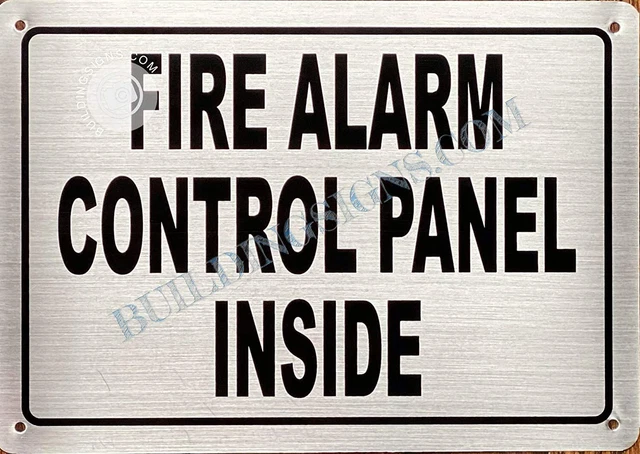 FIRE ALARM CONTROL Panel Inside Projection Sign-FACP Inside 3D Sign £14 ...