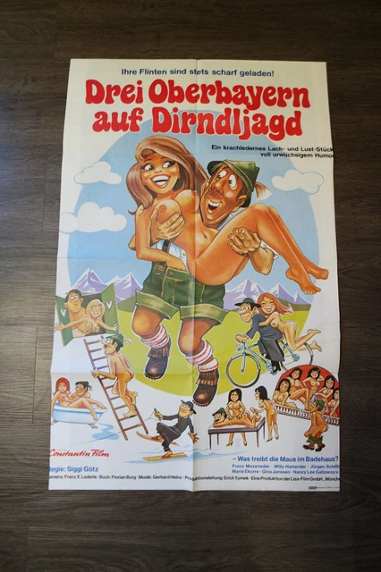 Filmplakat Liebe Dirndljagd Lust Erotik Sex Deko Poster Cinema Vintage Nostalgie Eur 200