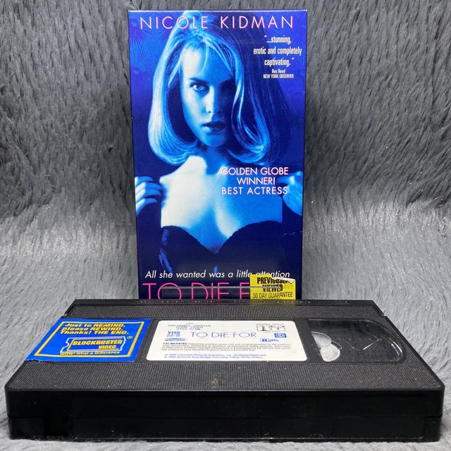 TO DIE FOR VHS Tape 1995 Nicole Kidman Joaquin Phoenix Matt Dillon ...