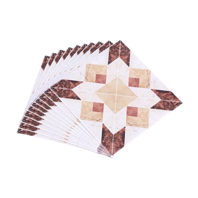 10 FOGLI DI adesivi da parete per piastrelle in PVC autoadesivi adesivi ...