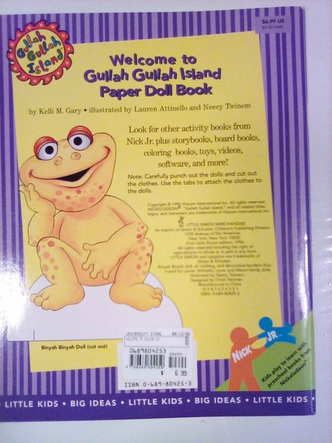 WELCOME TO GULLAH GULLAH ISLAND PAPER DOLL BOOK Nick Jr. Nickelodeon ...