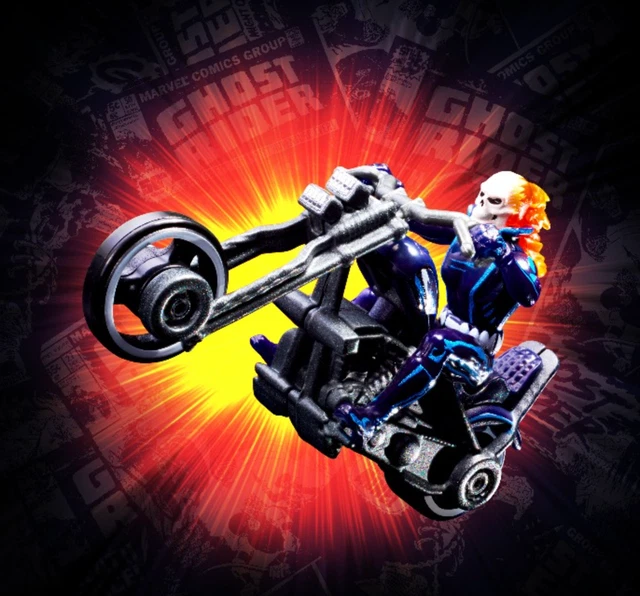 SDCC 2022 EXCLUSIVE Mattel Hot Wheels Ghost Rider with Vehicle Marvel £37.10 - PicClick UK