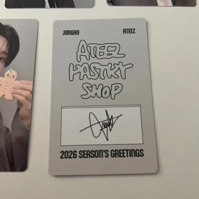 YEOSANG ATEEZ FOTOKARTE 2026 SEASON'S GREETINGS Official Kpop Original ...