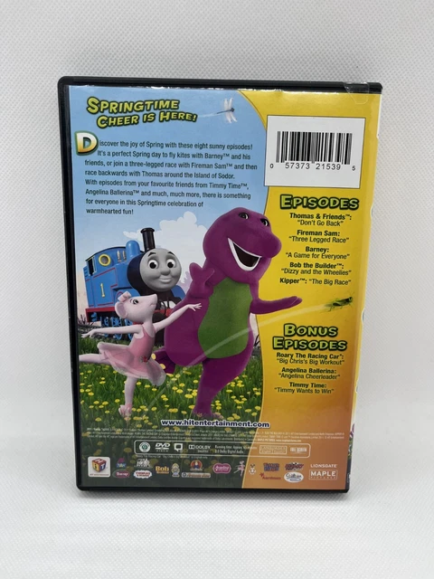 JUMP INTO SPRING (Kids DVD, 2011) Barney, Thomas The Train, Bob The ...