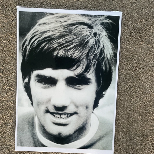 LAMINATED ICONIC PICTURE the late great George Best Man utd Legend £2. ...