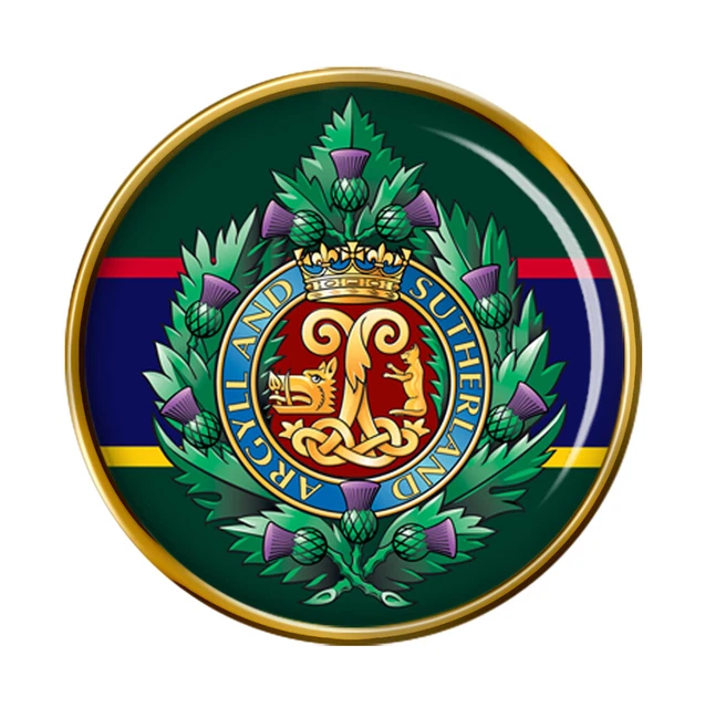 ARGYLL AND SUTHERLAND Highlanders, British Army Pin Badge £5.99 ...