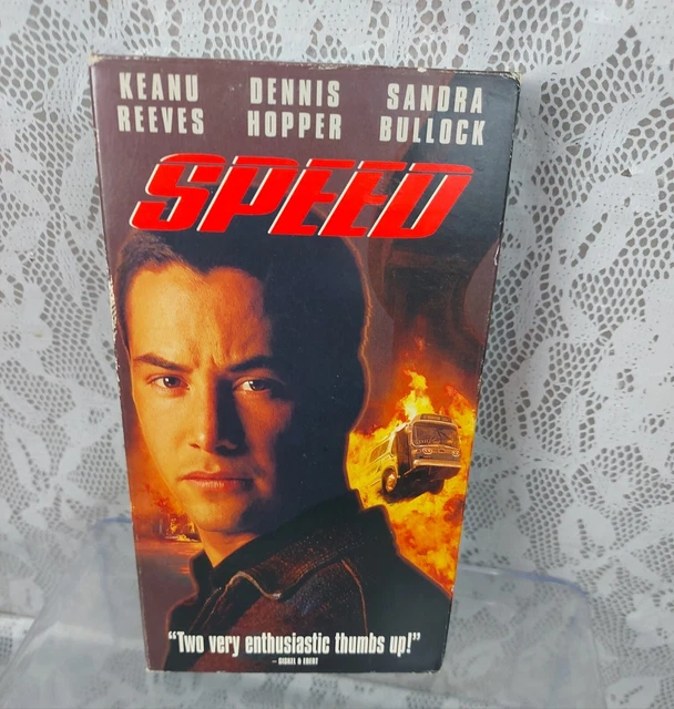 SPEED VHS VIDEO Tape Movie Keanu Reeves Dennis Hopper Sandra Bullock ...