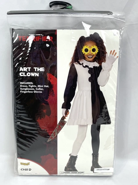 SPIRIT HALLOWEEN ART the Clown Terrifier Child Girl Large 12-14 Dress ...
