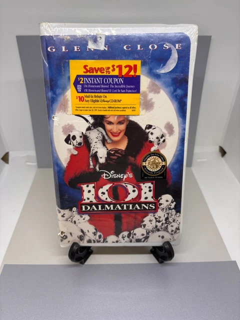 101 DALMATIONS LIVE Action Disney VHS Clamshell NEW SEALED Glenn Close ...