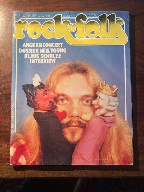 ROCK & FOLK N°111/Avril 1976/Ange En Concert/Neil Young/Klaus Schulze ...