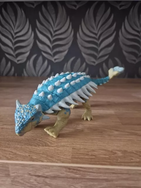 JURASSIC WORLD CAMP Cretaceous Ankylosaurus Bumpy Action Figure with ...