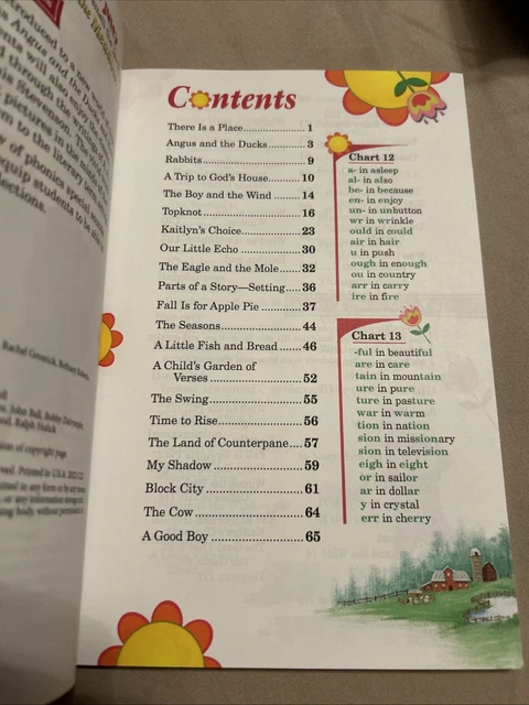 ABEKA ACROSS THE Meadow 2c Reading Program Reader Book 2nd Grade ...