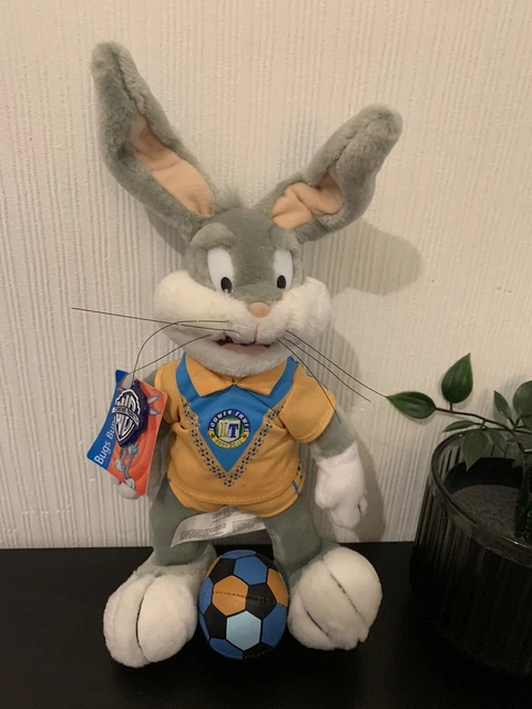 LOONEY TUNES BUGS Bunny Classic Football Club Soft Toy Play By Play ...