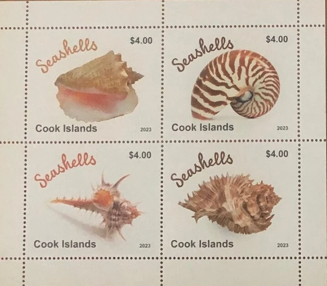 COOK ISLANDS 2023 - Sea Shells of Cook Islands Miniature Sheet - MNH ...