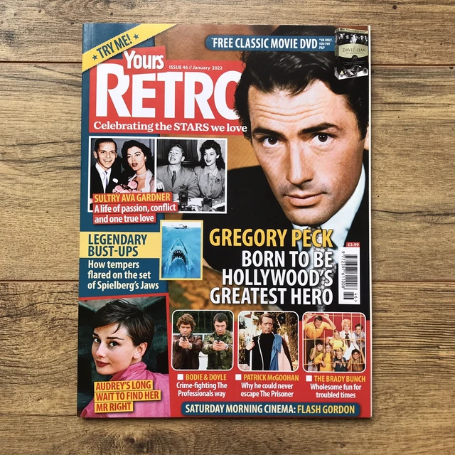 YOURS RETRO MAGAZINE Issue 46 January 2022 Ava Gardner Gregory Peck ...