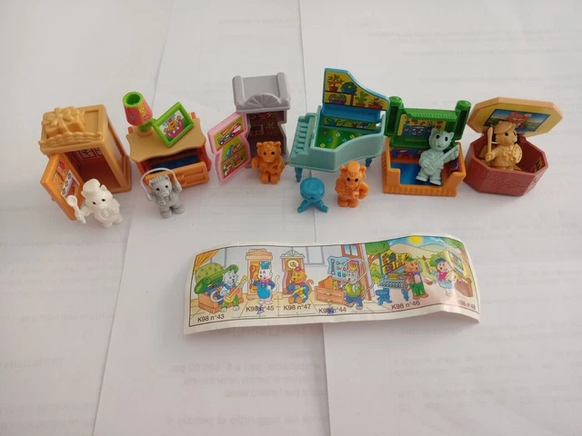 KINDER SORPRESINE SERIE COMPLETA FERRERO VINTAGE k98 n43 n48 +1 CARTINA ...