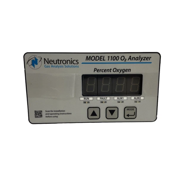 NEUTRONICS 1124BEL-N1 MODEL 1100 O2 Digital Gas Analyzer C54361-53 ...