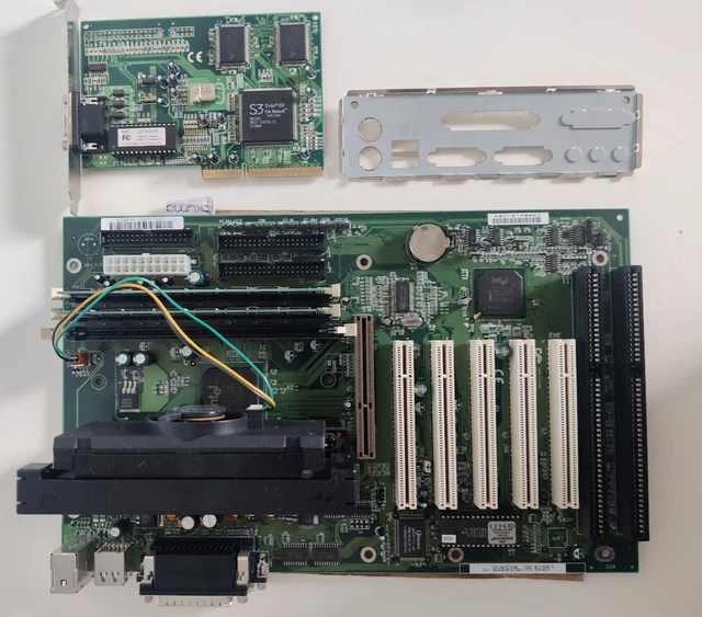 VINTAGE DIAMOND MULTIMEDIA Micronics C300 SLOT 1 Motherboard Combo $149 ...