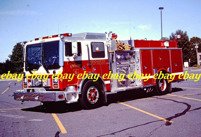 FIRE APPARATUS SLIDE Manchester CT Fire Dept Engine 6 Mack Pumper CT276 ...