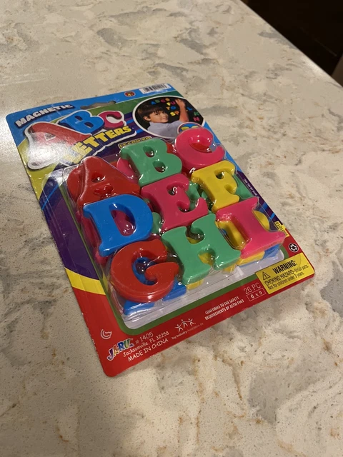 MAGNETIC ABC ALPHABET Letters Learning Kids Refrigerator Fridge Magnets ...