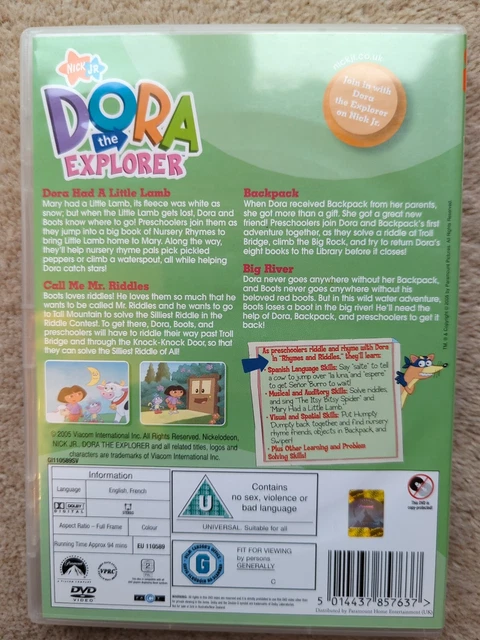Dora The Explorer Rhymes And Riddles Dvd Eur 5 07 Picclick Fr