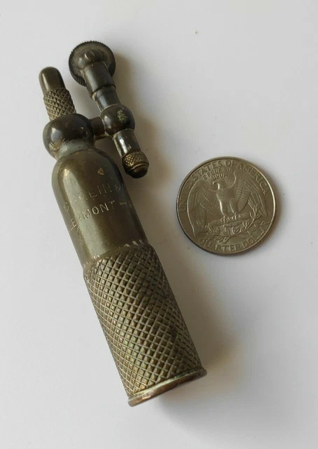 MICHELIN ET CO Brass Petrol Lighter WWI era Antique French Art Nouveau ...