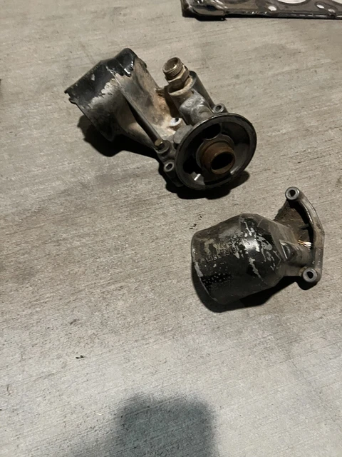 1995-03 FORD F250 F350 7.3 powerstroke oil cooler adapter housing ...