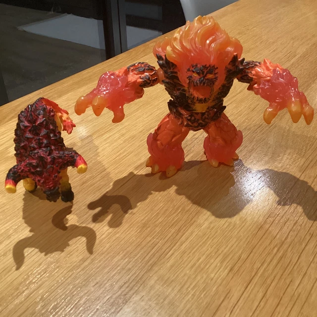 SCHLEICH ELDRADOR CREATURES Beasts Lava Smasher Fire Bull Bundle £17.00 ...