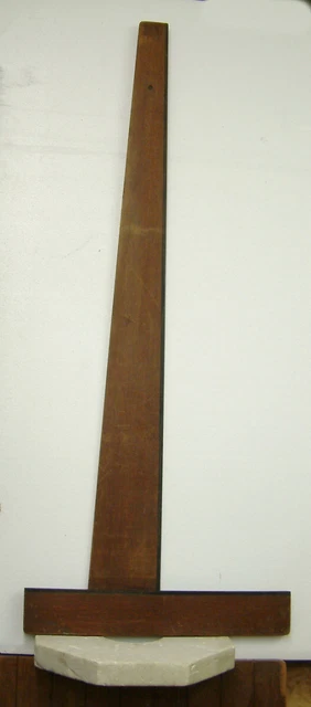 ANTIQUE/ VINTAGE WOOD WOODEN T Square Drawing Board Draughtsman ...