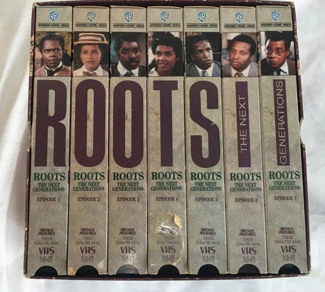 ROOTS VHS THE Next Generation Mini-série 7 bandes vidéo coffret cadeau ...