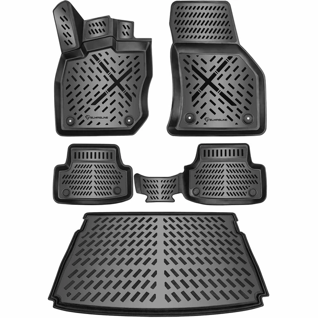 ELMASLINE 3D GUMMIMATTEN & Kofferraumwanne Set für VW Golf 8 ab 2020 Fußmatten EUR 69,95 ...