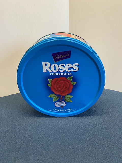VINTAGE 9” CADBURY Roses Tin - Collectible Candy Milk Chocolate 1.6Kg ...