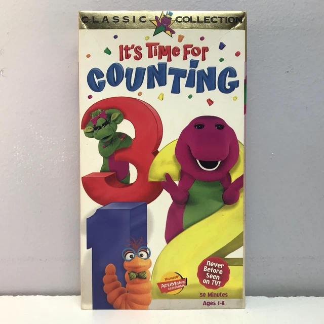 BARNEY IT’S TIME For Counting Classic Collection VHS Video Tape Sing ...
