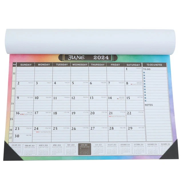 CALENDRIER MURAL CALENDRIER anglais Calendrier mensuel Calendrier mural ...