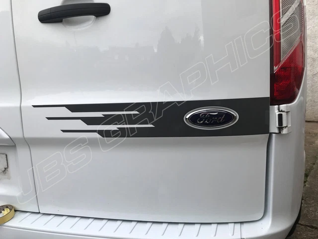 FORD TRANSIT CUSTOM Rear Door Vinyl Decal Stripe Racing Sport Graphic £ ...