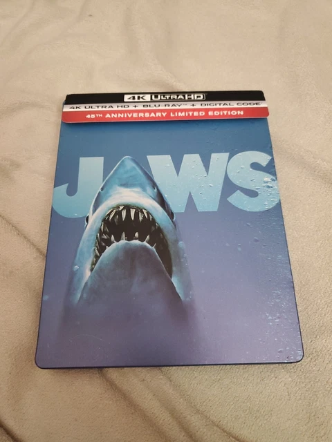 JAWS (45TH ANNIVERSARY Limited Edition) 4K Ultra HD /BLU-RAY Steelbook ...