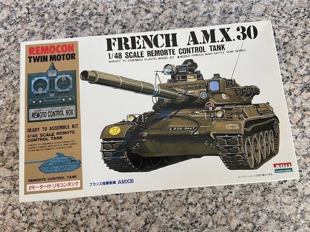 1:48 SCALE ARII French AMX-30 Remote Controlled tank unmade model kit ...