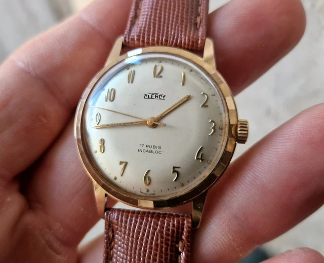 *SUPERBE* ANCIENNE MONTRE Elerey Or Mécanique Fef 350 Vintage Rare ...