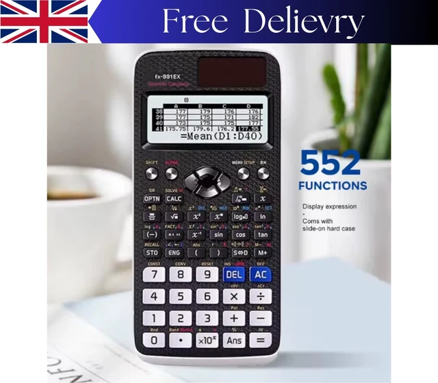 CASIO FX-991EX CLASSWIZ Advanced Engineering Scientific Calculator-552 ...
