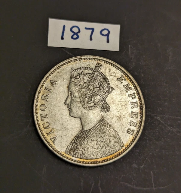 FOUR (4) UNIQUE Rulers British India Silver Rupee Coin Lot - 1879 1906 ...