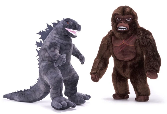 OFFICIAL WARNER BROS Godzilla Vs Kong 12 Inch Plush Soft Toy Teddy New ...