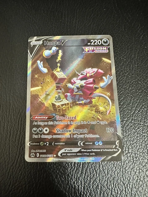 POKÉMON TCG HOOPA V Crown Zenith: Galarian Gallery GG53/GG70 Regular ...