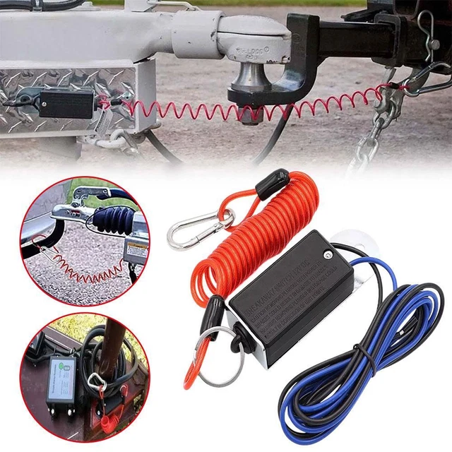 TRAILER BREAKAWAY SWITCH 4Ft Trailer Break Control Kit Electric Brake ...